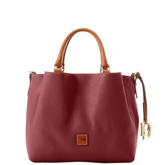 Dooney & Bourke | Bags | Dooney Bourke Pebble Grain Barlow Bag Wine ...